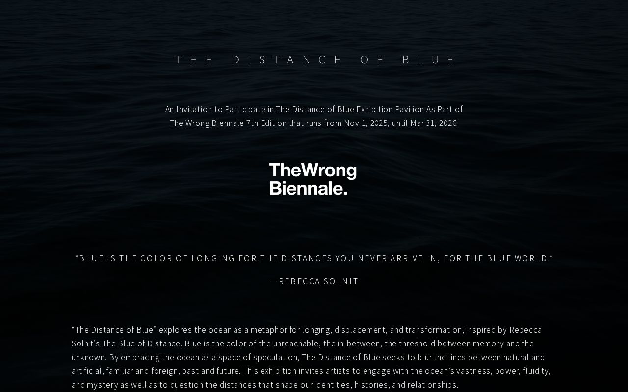 The Distance of Blue